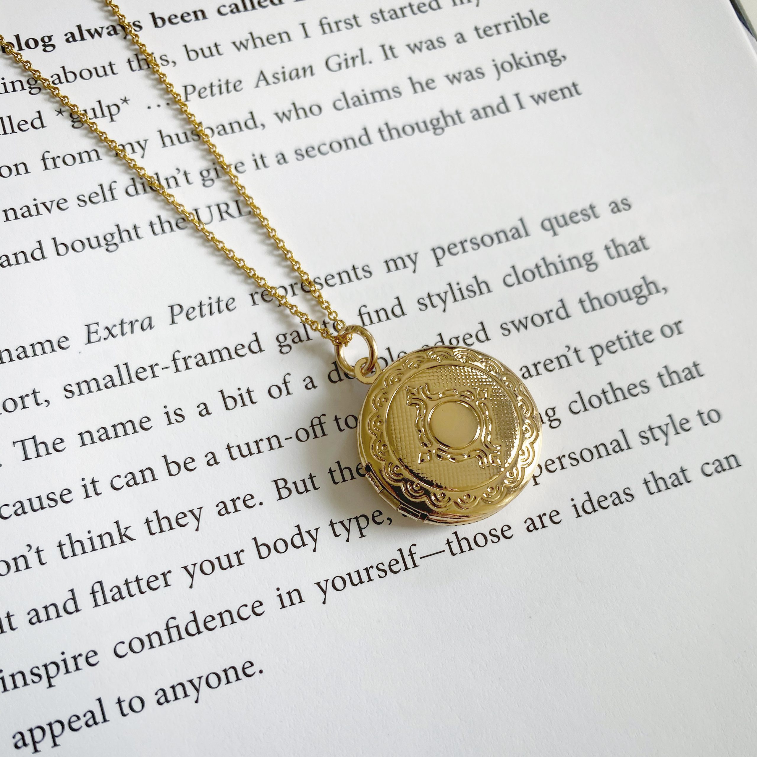 Martha Gold Filigree Locket - Locket Jewellery - Wisteria London